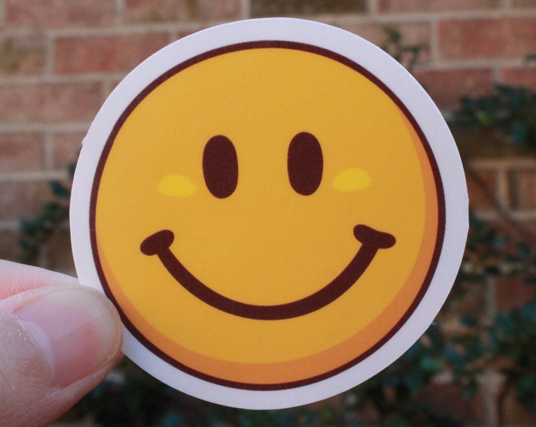Smiley Face, Smile Die Cut Weatherproof Sticker Tumbler Stickers Laptop ...
