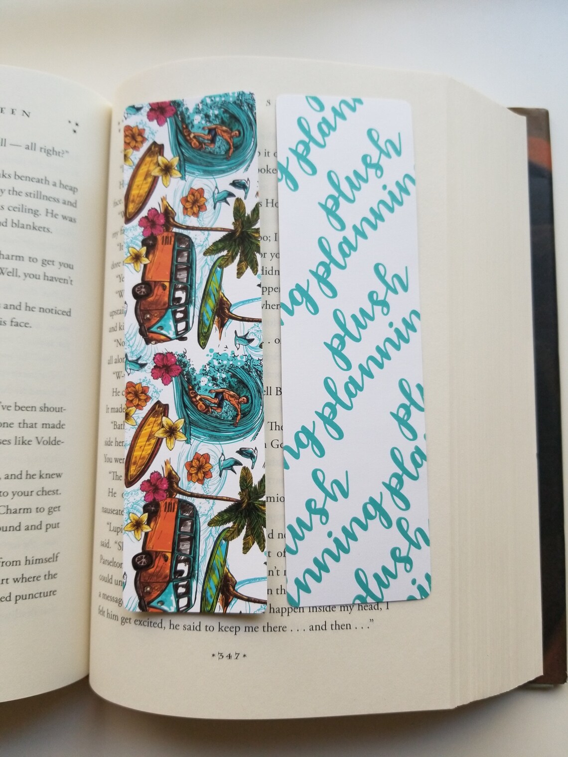 Surf's up Bookmark Hawaiian Theme Bookmark Yolo Theme - Etsy