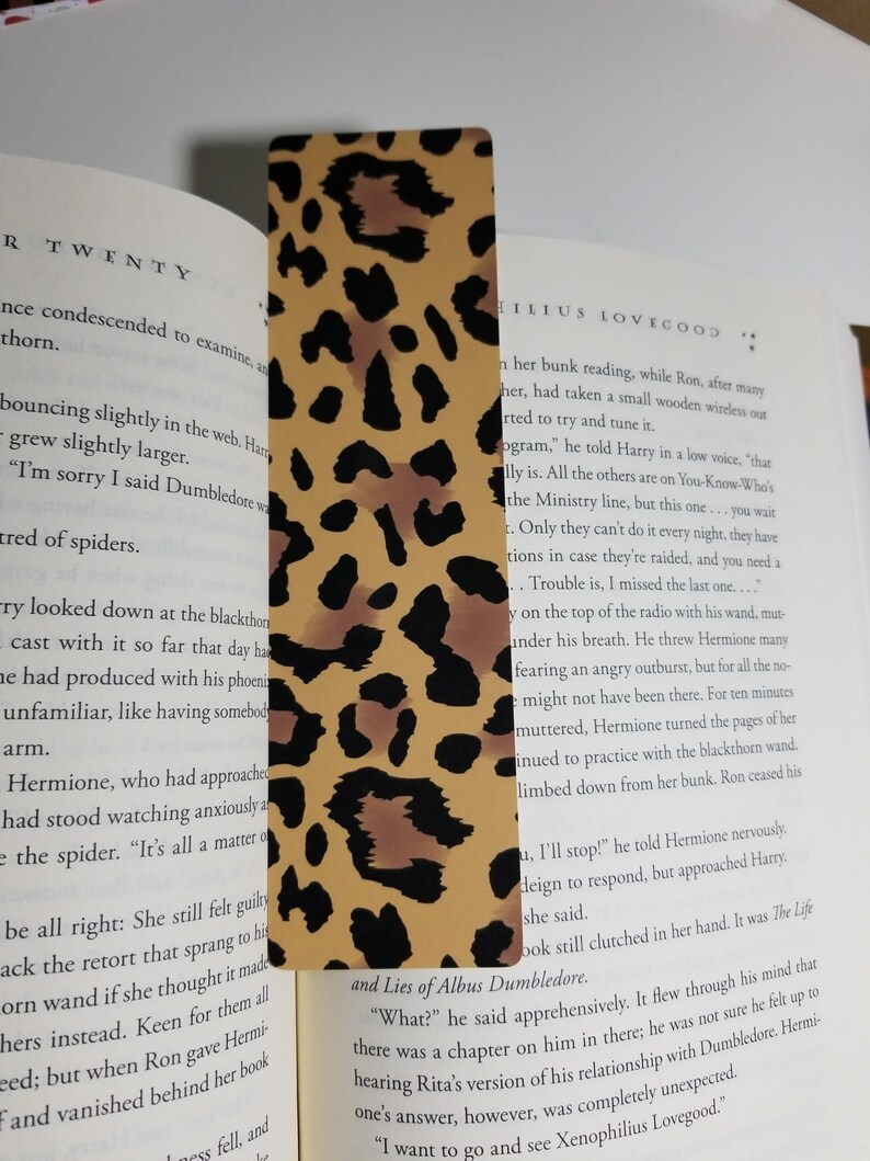 Leopard Pattern Bookmark Rounded Corners - Etsy