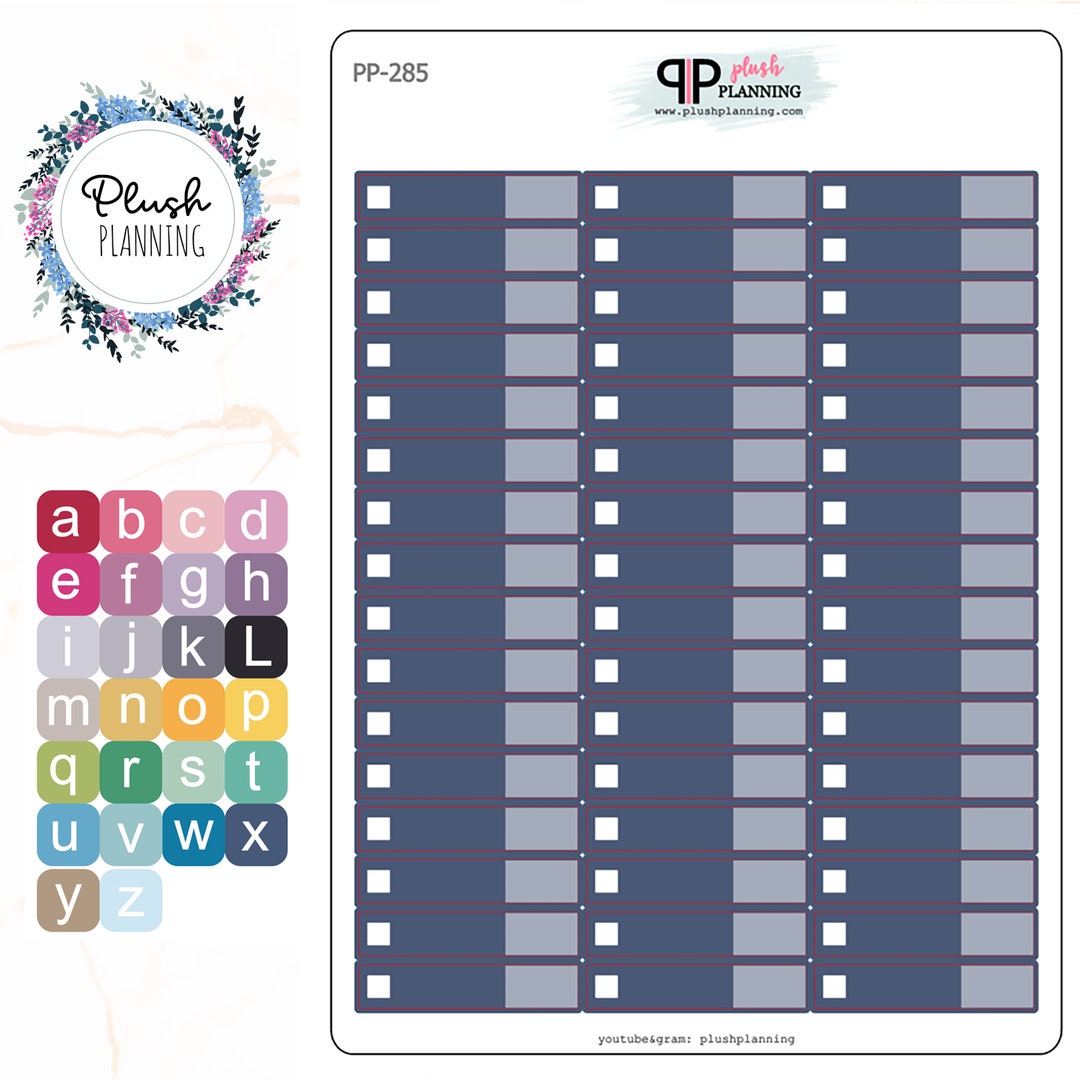 Custom Color Budget Checklist / Bill Planner Stickers for Planner ...