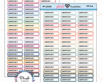 Chiropractor Planner Stickers, Chiro Appointment Stickers, Back Doctor ...