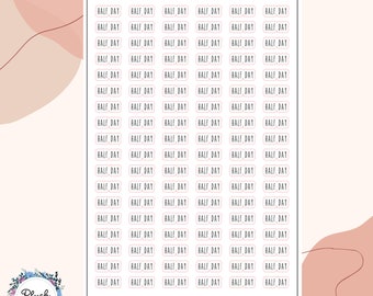 Half Day Stickers | Etsy