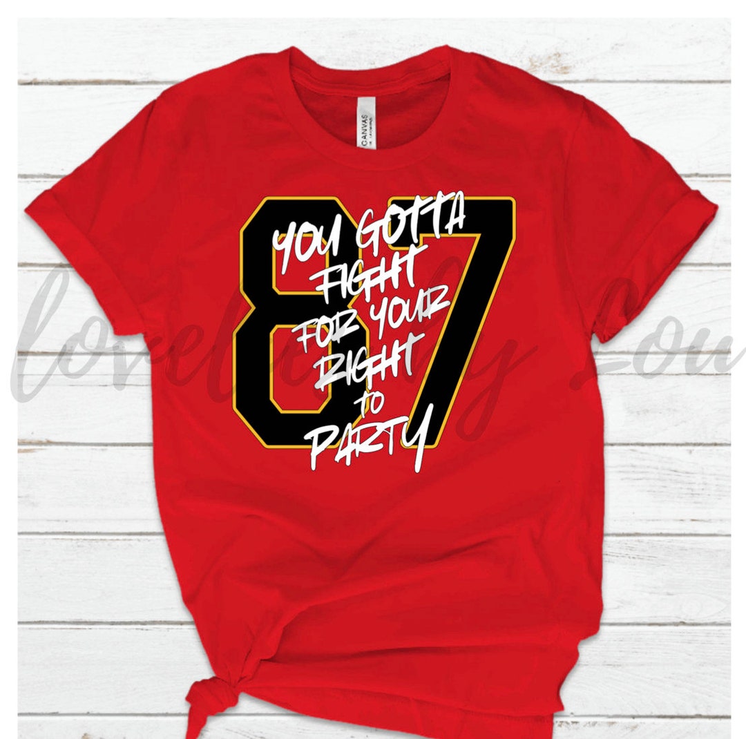 Fight for Your Right Red Shirt Png Svg - Etsy