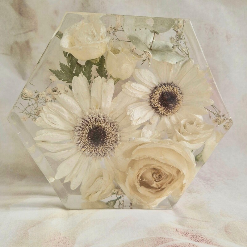 Resin Bouquet Hexagon - Etsy UK