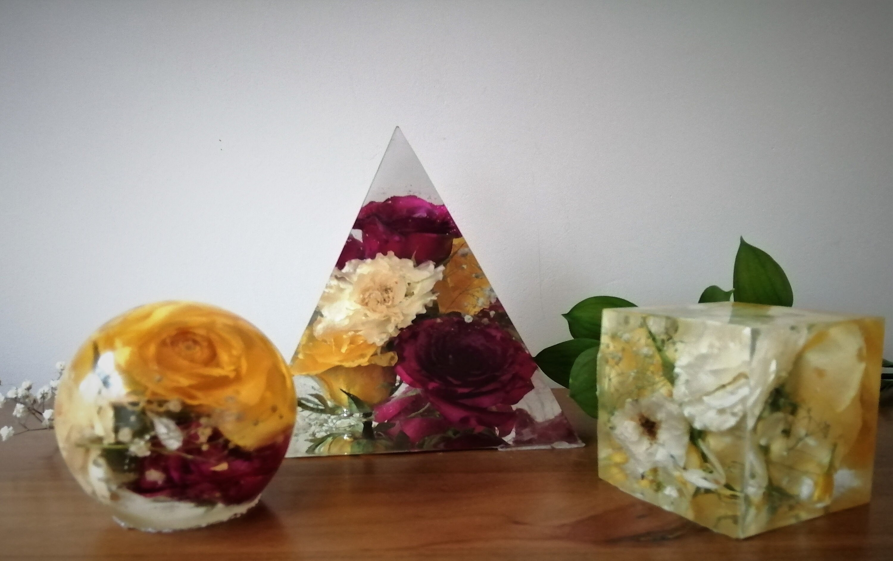 Wedding Flower Preservation Large Resin Pyramid a Keepsake | Etsy