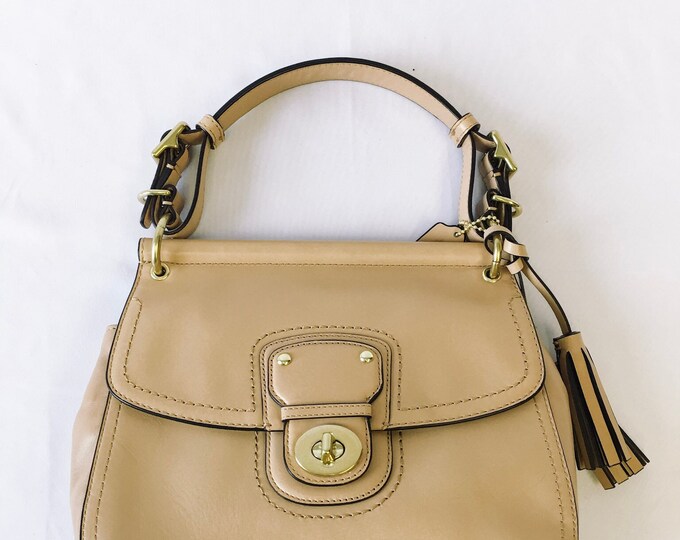 Vintage Coach Willis Legacy Bag, Tan Leather Coach Purse With Top ...