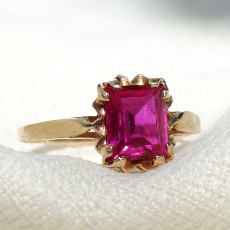 Large Ruby Ring - Etsy