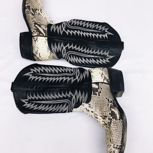 Vintage Cowtown Men's Python Back Cut J Toe Boots, J808, Men's Sz. 10.5 ...