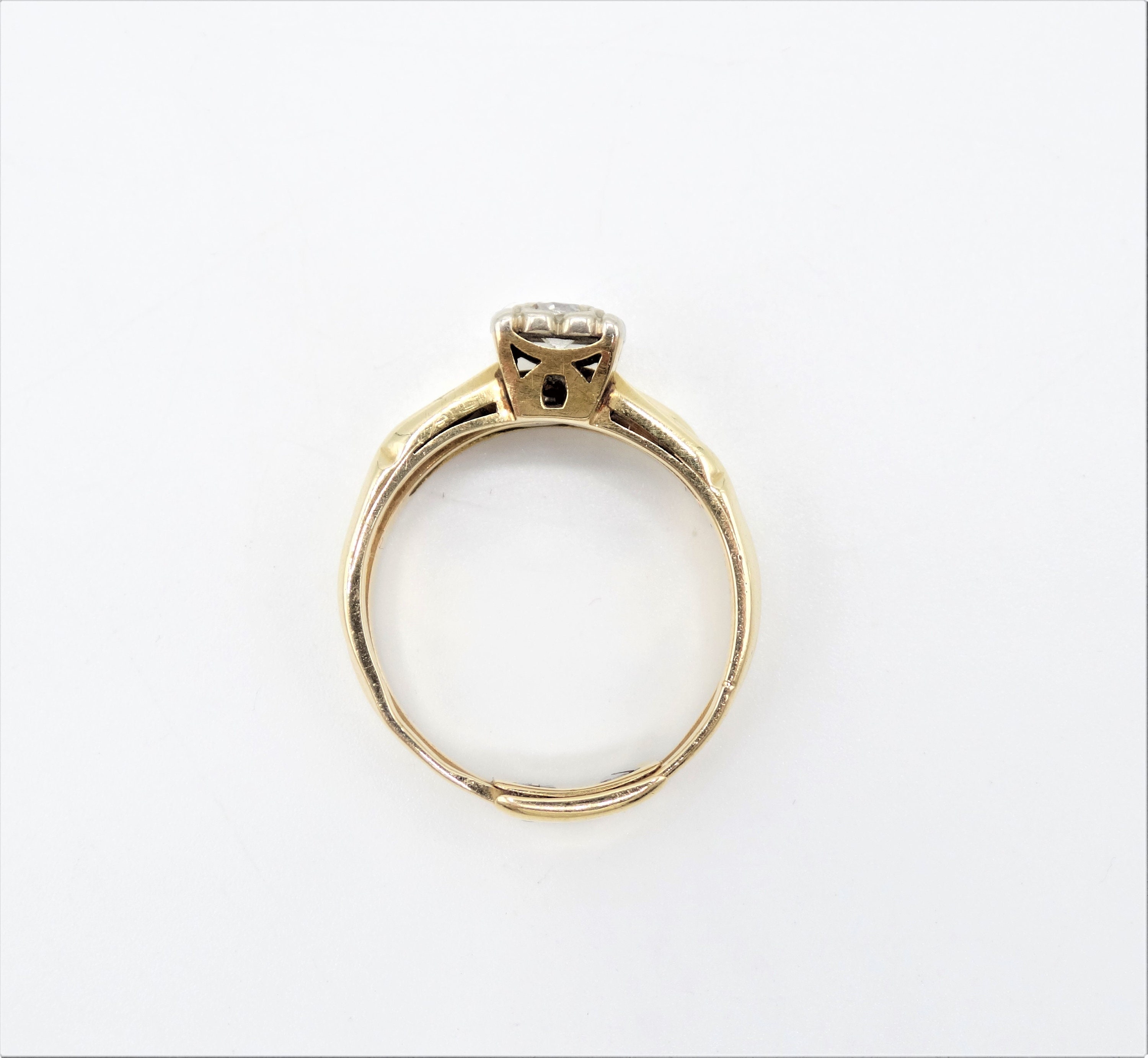 Estate KAYNAR Diamond 14K Vintage Ring Size 6 3/4 Art Deco - Etsy