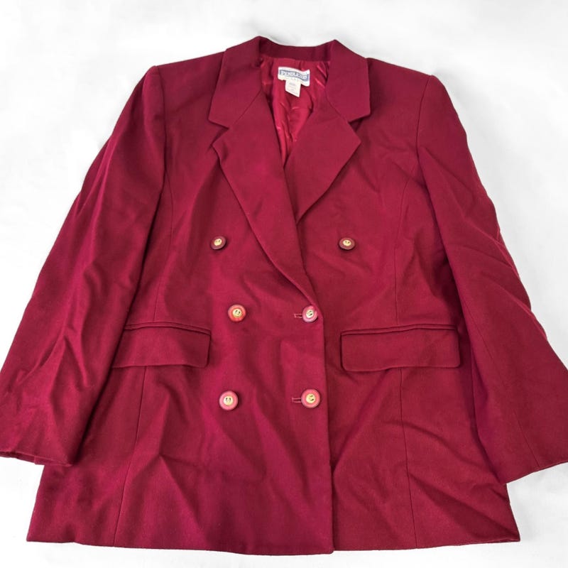 Burgundy Suit 90s Style - Etsy