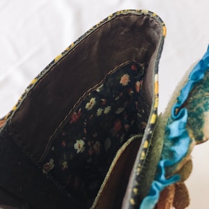 Leather Socofy Patchwork Western Style Combat Boots, Sz. 41 - Etsy