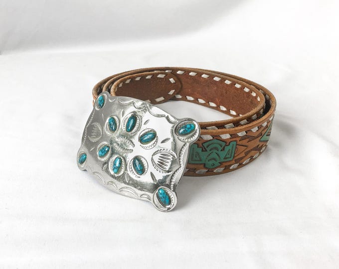 Vintage 80s Dukes of Hazzard "coy Duke" Remake Faux Turquoise Nickel ...