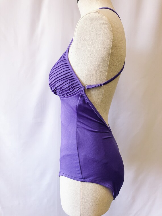 Vintage 80s Purple Catalina One Piece Swimsuit Vinta… Gem