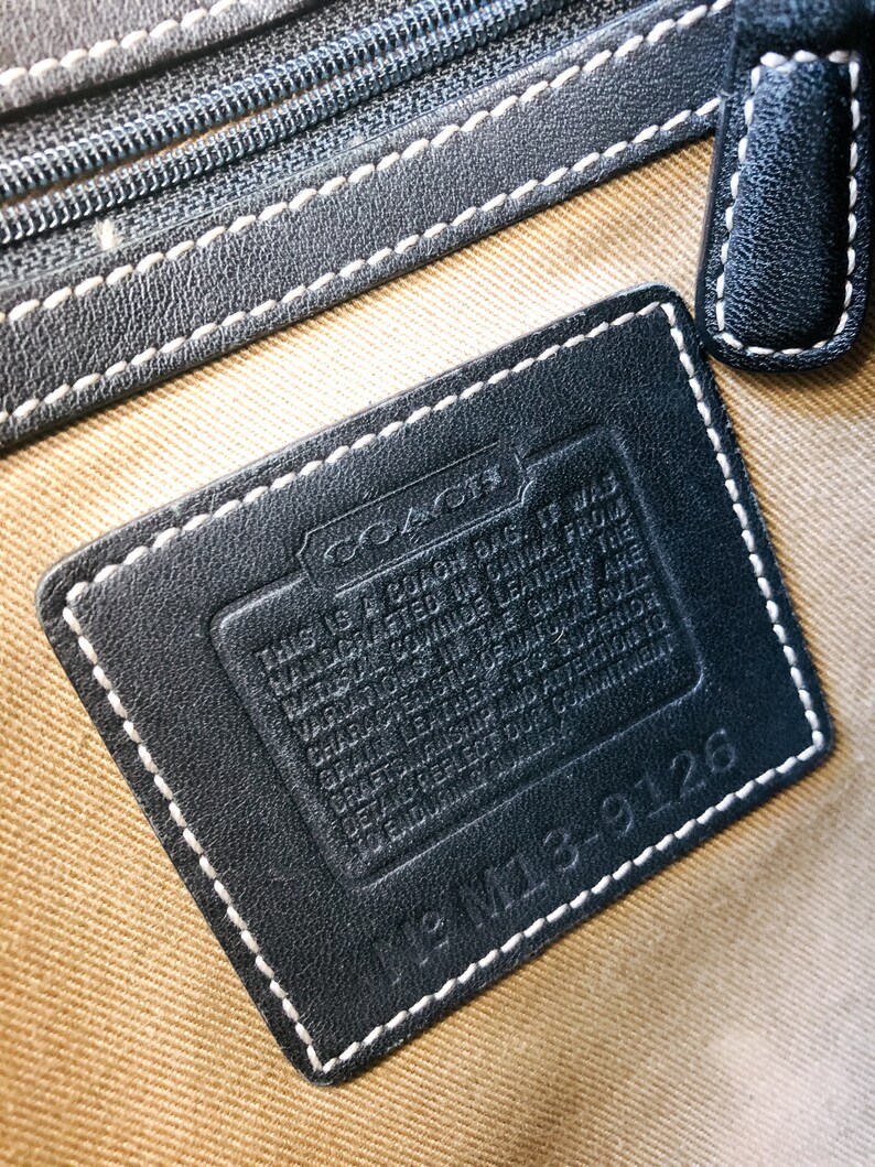 Vintage Coach 9126 Legacy Black Leather Crossbody Bag Genuine - Etsy