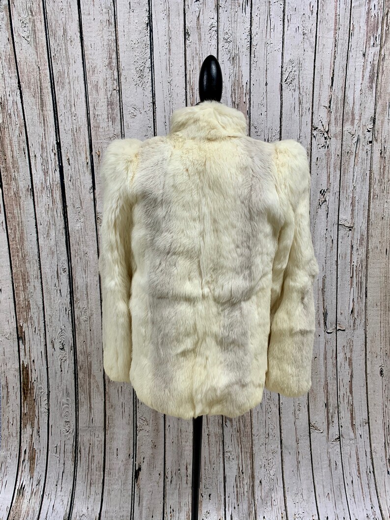 Vintage 1980's Fur Coat Rabbit Fur J.S.L. Ii Creamy - Etsy