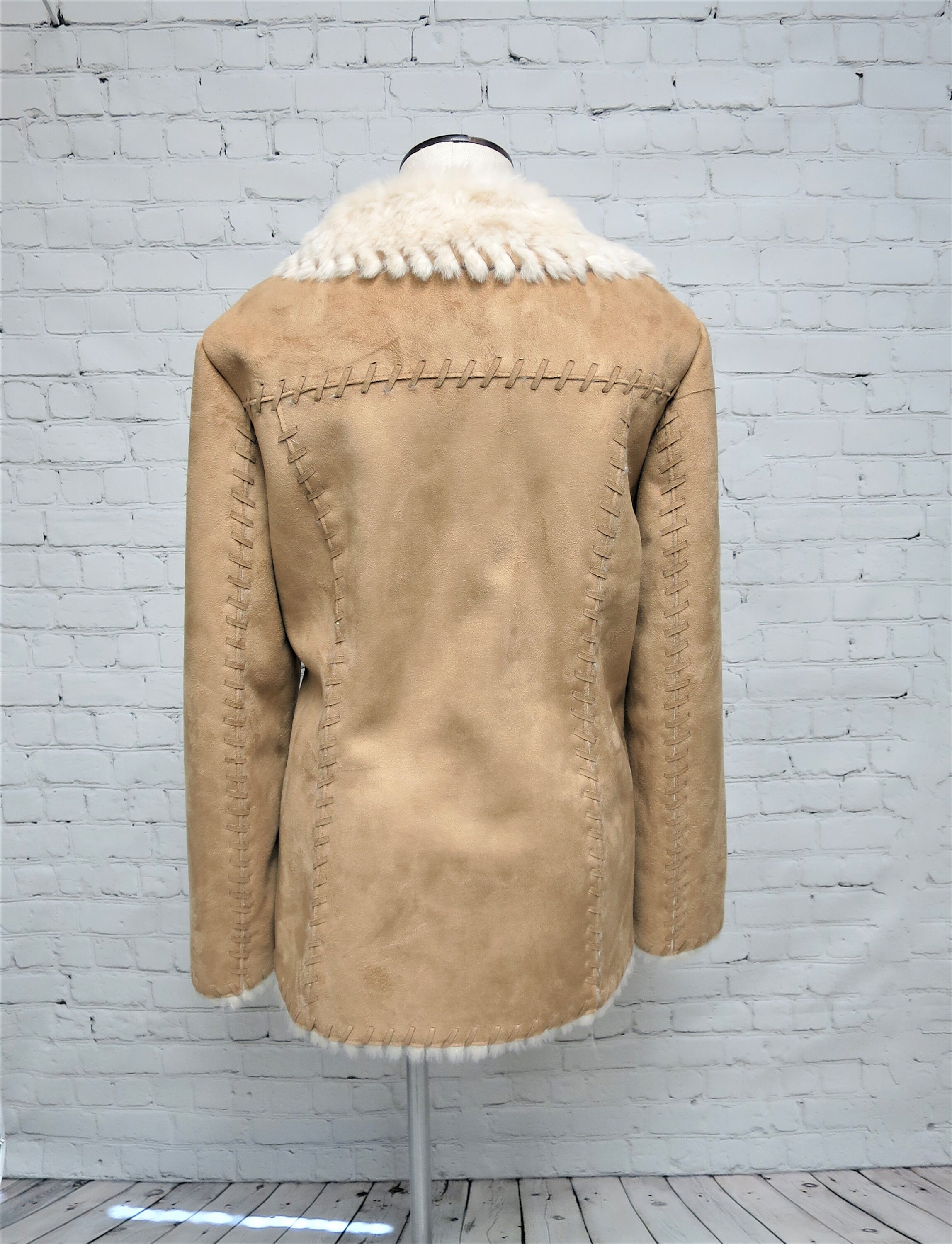 Vintage, Ameri Mode, Faux Fur, Suede, Winter Coat, EXCELLENT Vintage, Ameri Mode, Faux Fur, Suede, Winter Coat, EXCELLENT