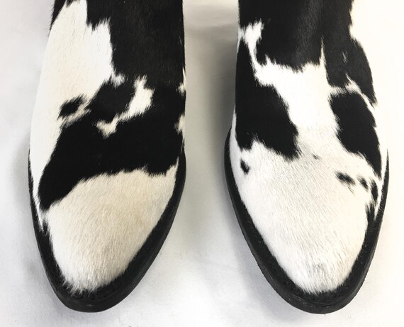 RARE Vintage Larry Mahan Black/Off-White Pony Horse H… - Gem