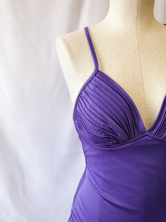 Vintage 80s Purple Catalina One Piece Swimsuit Vinta… Gem