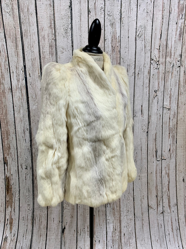 Vintage 1980's Fur Coat Rabbit Fur J.S.L. Ii Creamy - Etsy