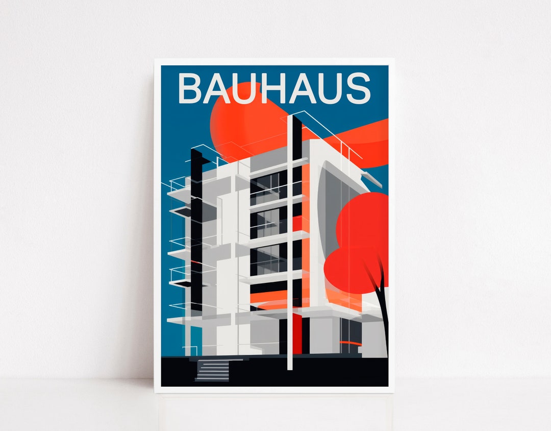 Bauhaus Architecture Poster / Bauhaus Poster / Bauhaus Print / Bauhaus ...