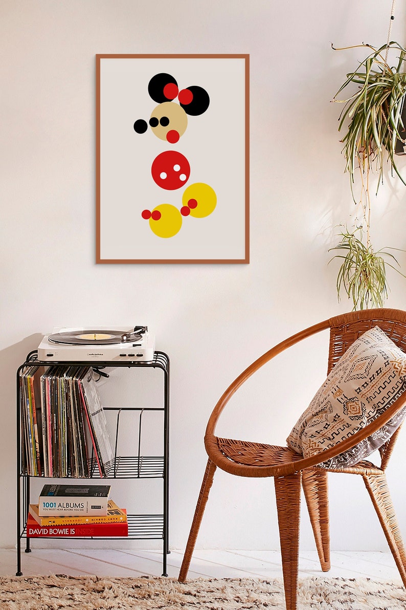 Minnie Mouse Cartoon Poster | This Print is the Perfect Gift for Mickey ...