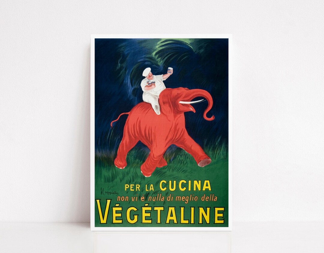 Vintage Vegetaline Poster - Leonetto Cappiello Art Print - French ...