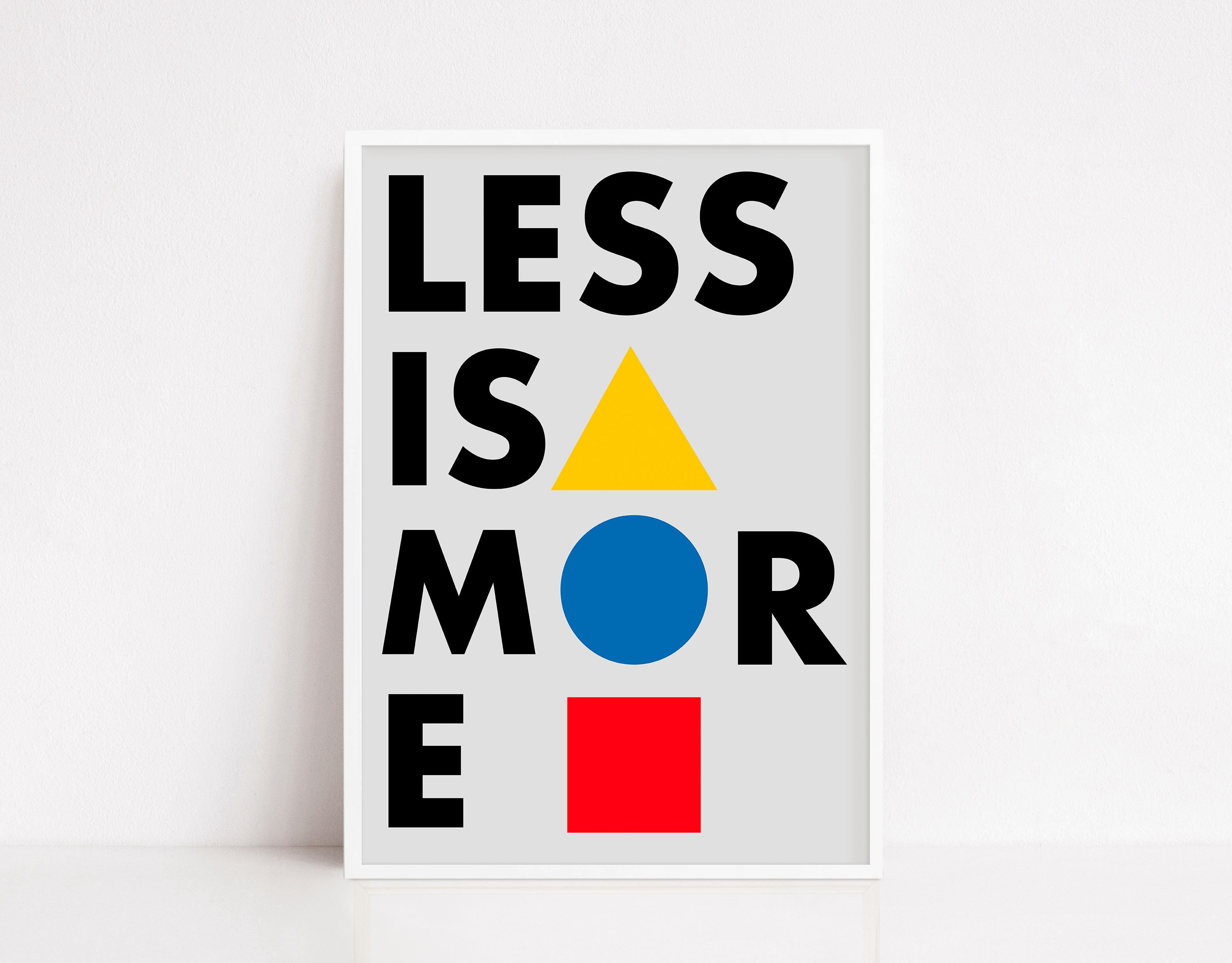 Less is More Bauhaus Poster Bauhaus Print Bauhaus Art - Etsy