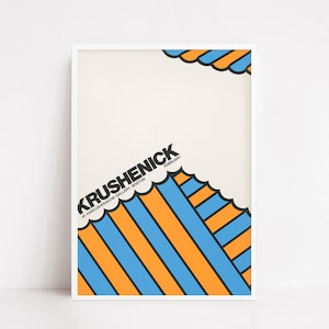 NICHOLAS KRUSHENICK Exhibition Poster | vintage Poster | pop Art - Etsy