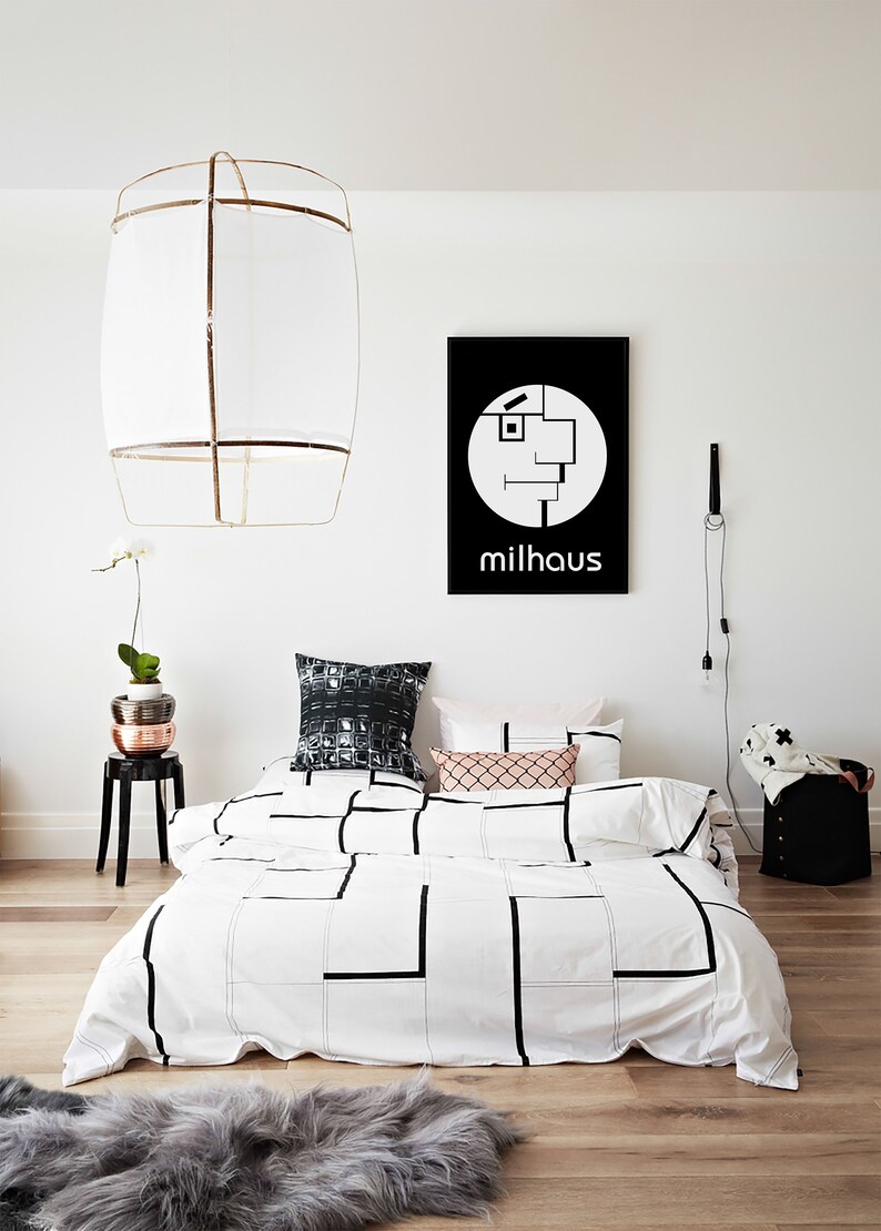 Bauhaus Poster | Milhaus Simpson | Funny Poster - Etsy
