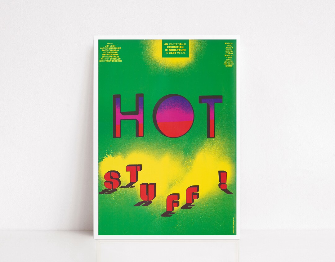 Hot Stuff Vintage Poster | vintage Print | 90s Print | art Poster - Etsy