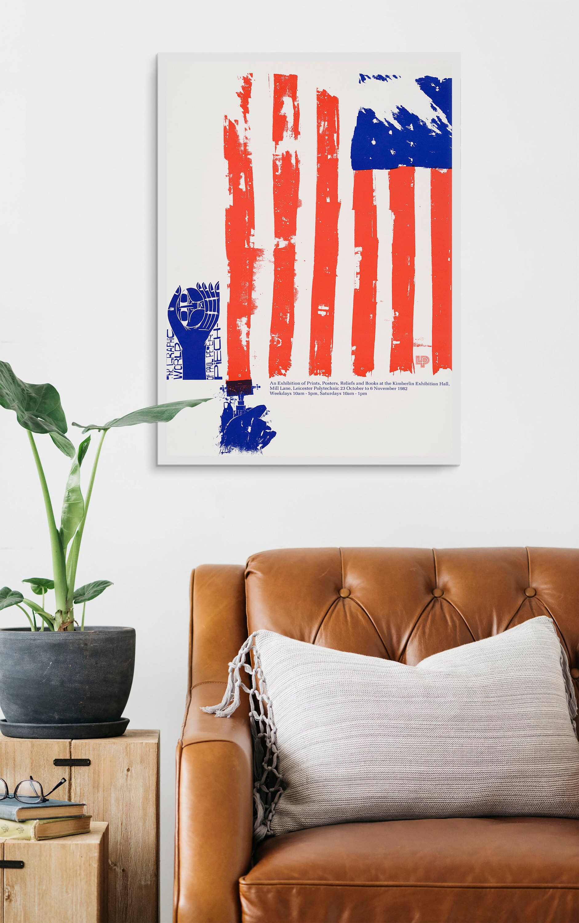 American flag vintage poster America exhibition print | Etsy