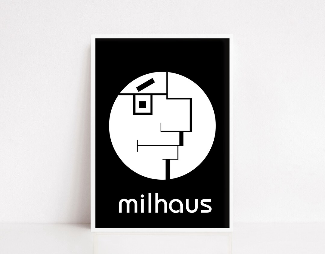 Bauhaus Poster | Milhaus Simpson | Funny Poster - Etsy