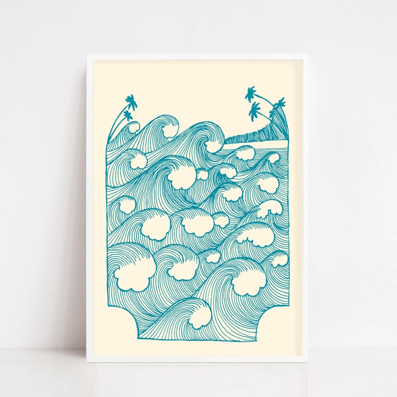 Surf Poster - Etsy