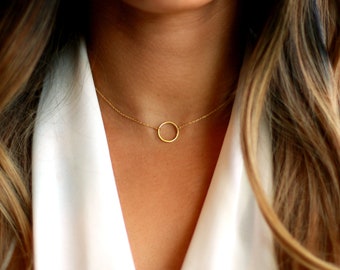 Simple Gold Necklace | Etsy