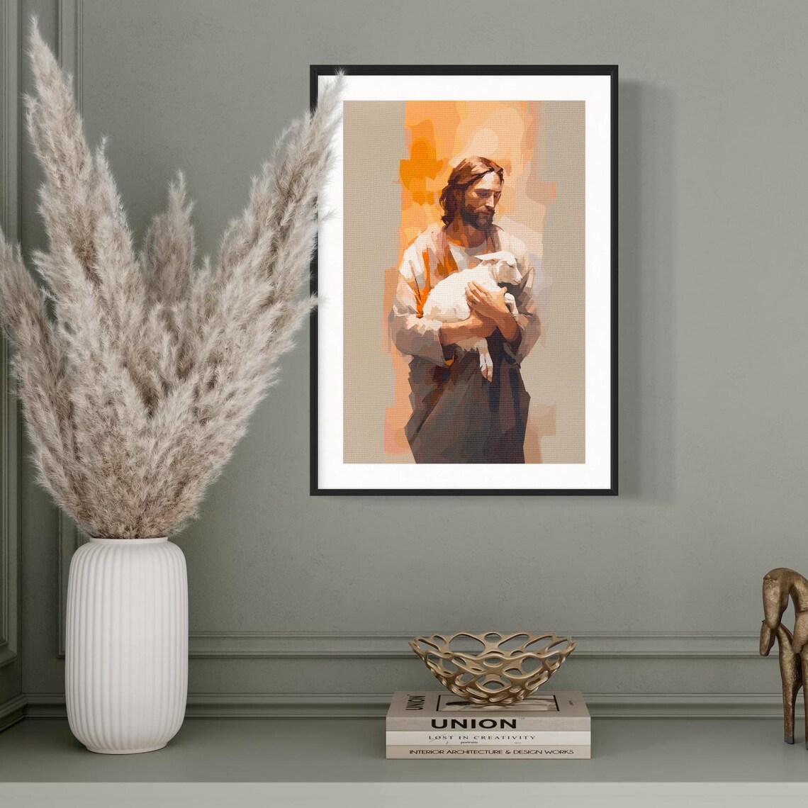 In His Arms Jesus Art Print - Spiritual & Inspirational Wall Decor ...