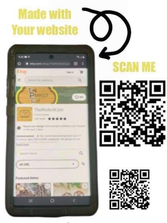 Custom QR Code Stickers Waterproof Scannable Stickers QR | Etsy