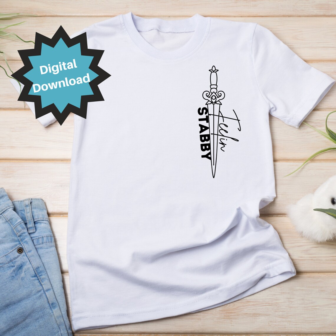 Feelin Stabby Svg Png Jpg Pdf Bookish Bookish Designs FBAA Cut Files - Etsy