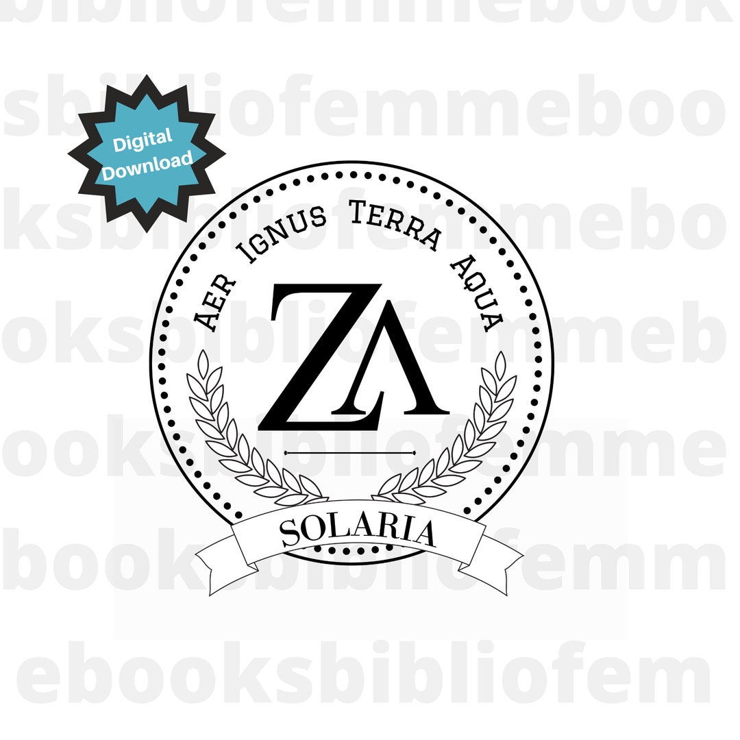Solaria Svg Png Jpg Pdf Bookish Bookish Designs Zodiac Academy Cut ...