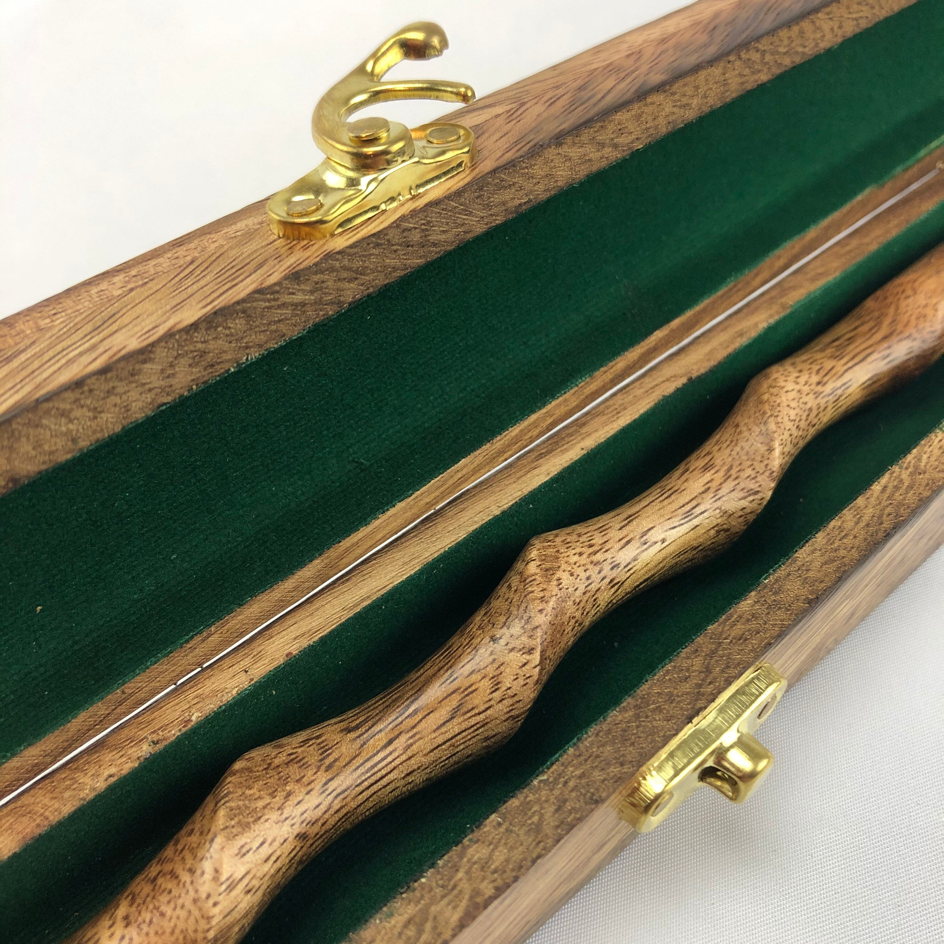 Witch and Wizard Wand in Real Wooden Display Box Will | Etsy