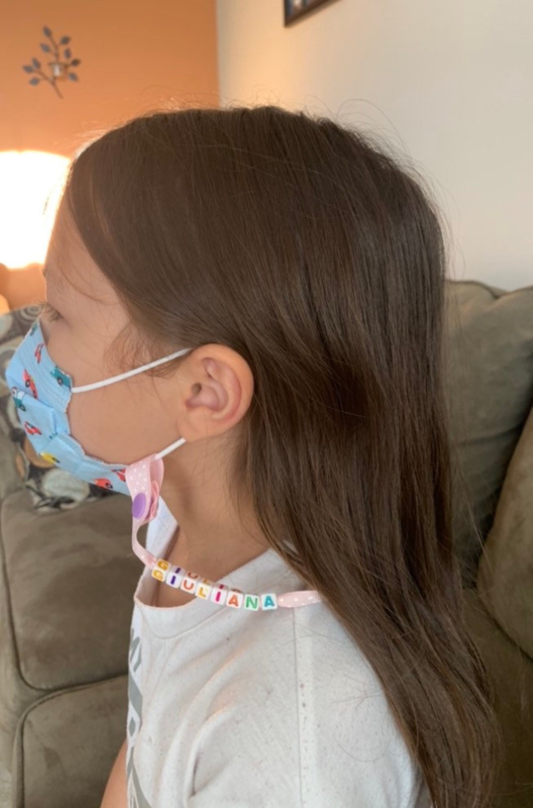 Personalized Face Mask Lanyard for Kids-neck Strap-mask Keeper-mask ...