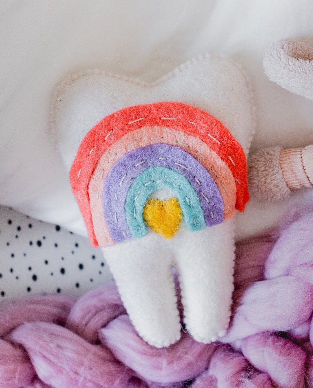 Tooth Fairy Cushion | Felt Tooth Cushion | Milk Teeth Pocket | Tooth ...