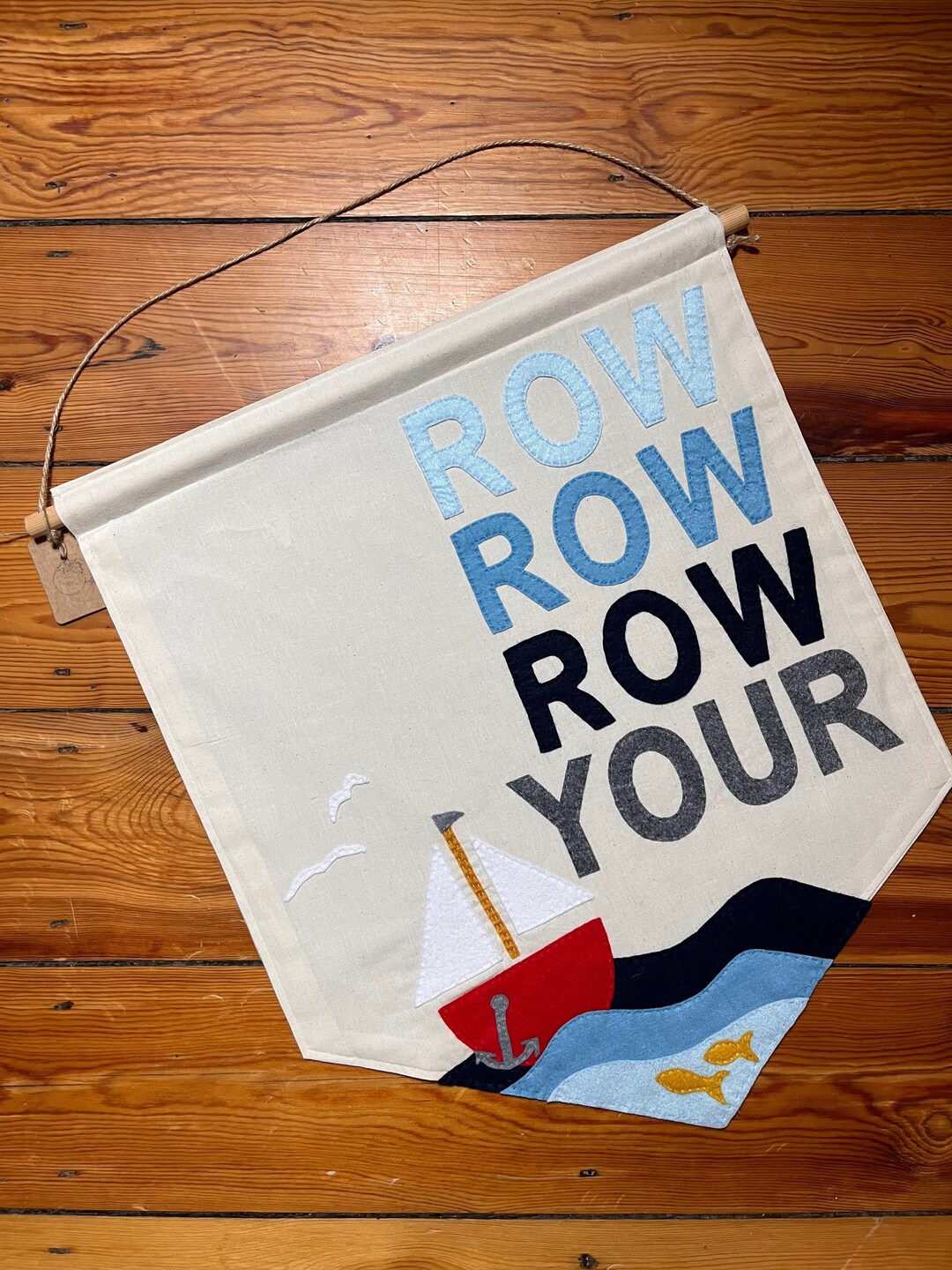 Row Row Row Your Boat Nursery Banner - Etsy