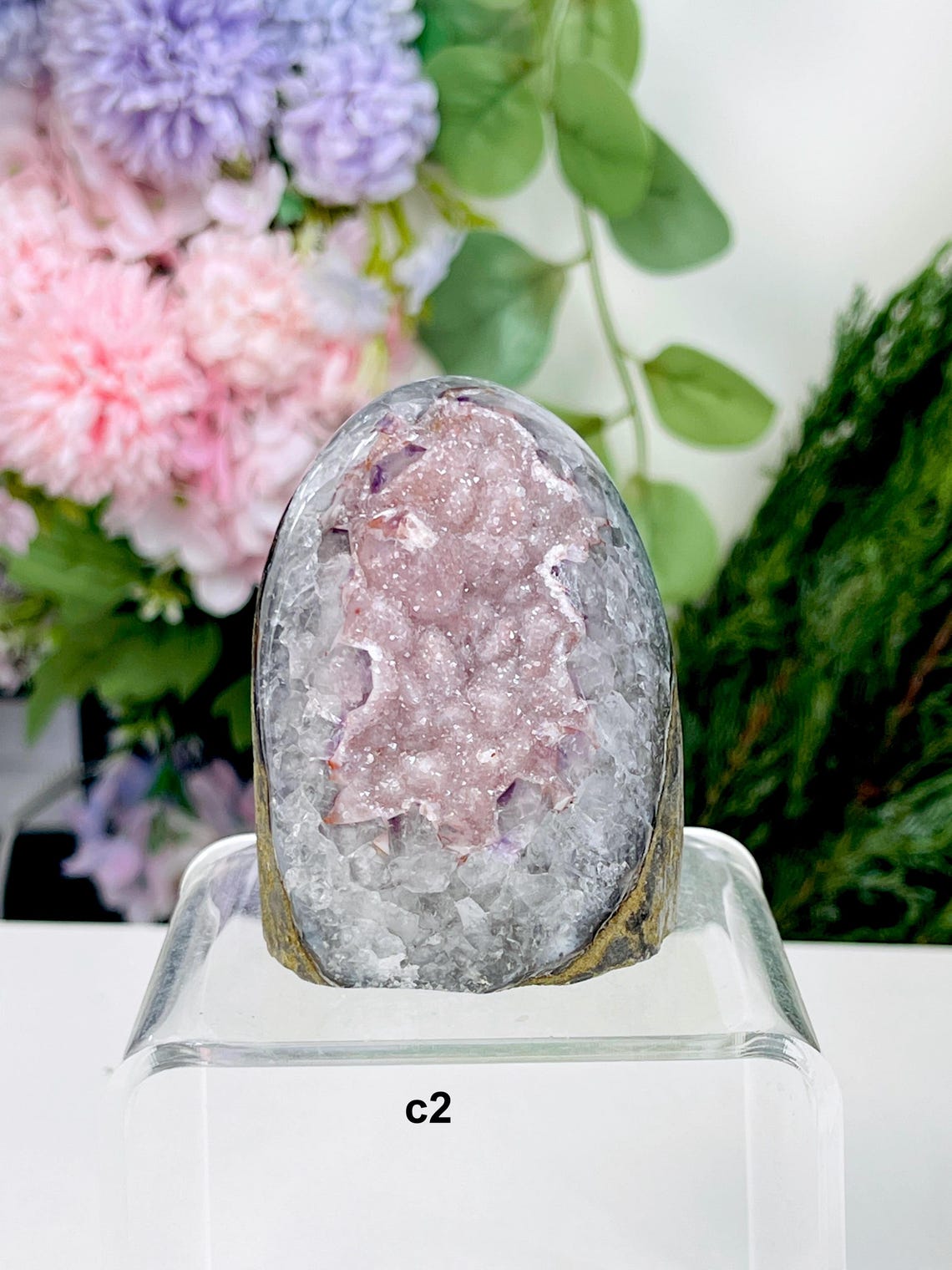 Rainbow Sugar Amethyst Cluster: Uruguay Crystal Cutbase - Etsy