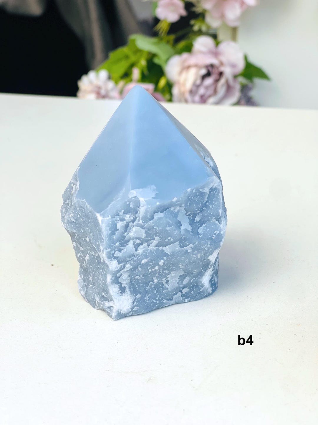 Angelite Point , Angelite Rough Point, Calming Stones an Crystals ...