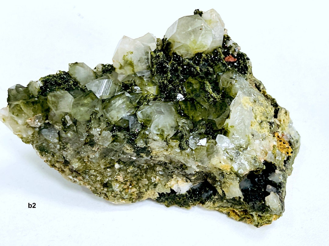 Forest Epidote, Super Sparkly Green Epidote With Quartz Specimen, Epidote Specimen, Crystal Gift ...