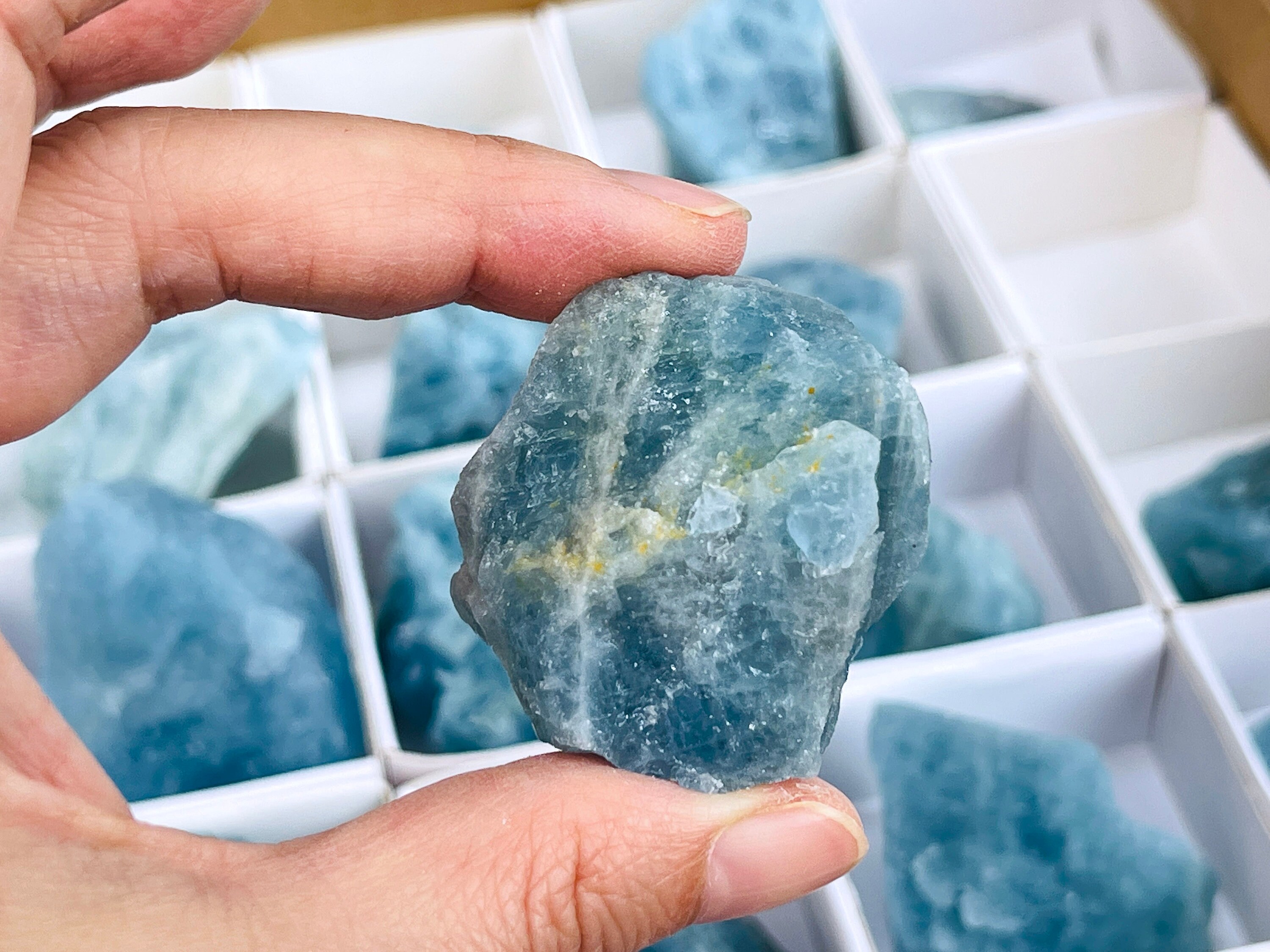 Natural Aquamarine Super Extra Quality Deep Blue Aquamarine - Etsy UK