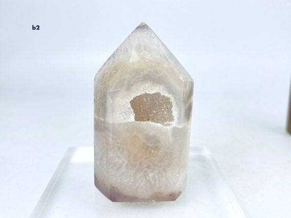 Agate Tower Premium Quality Agate Druzy Tower Point Natural | Etsy