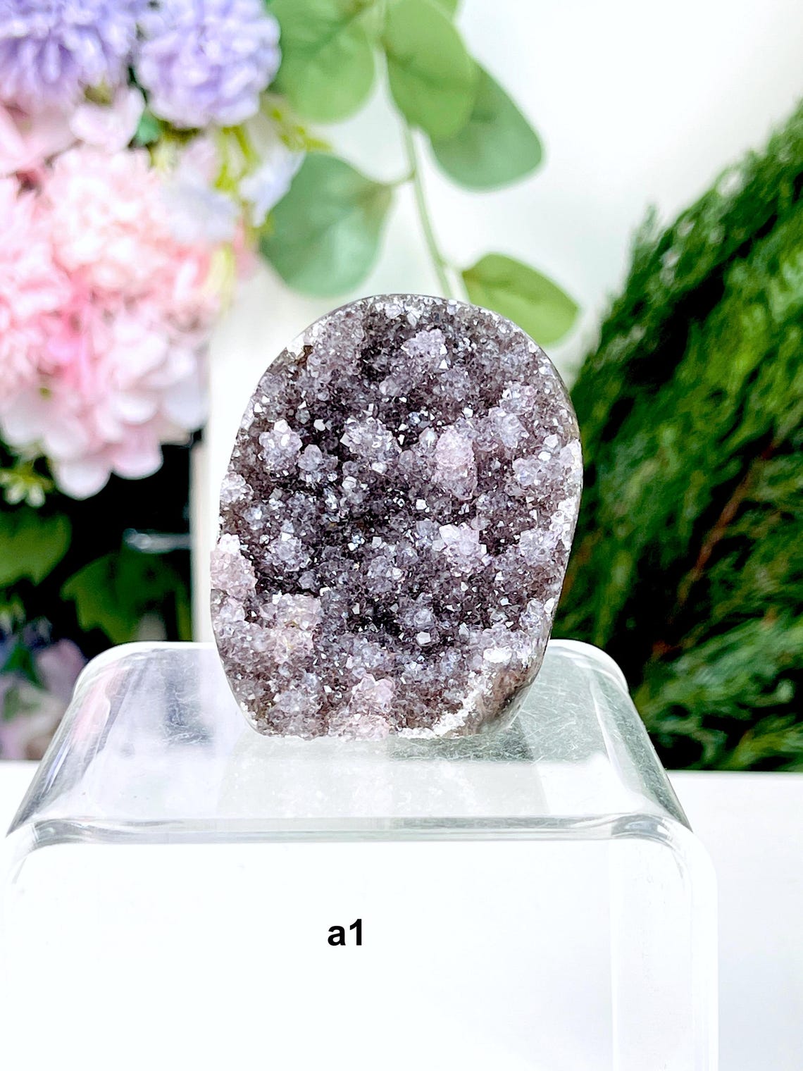 Rainbow Sugar Amethyst Cluster: Uruguay Crystal Cutbase - Etsy