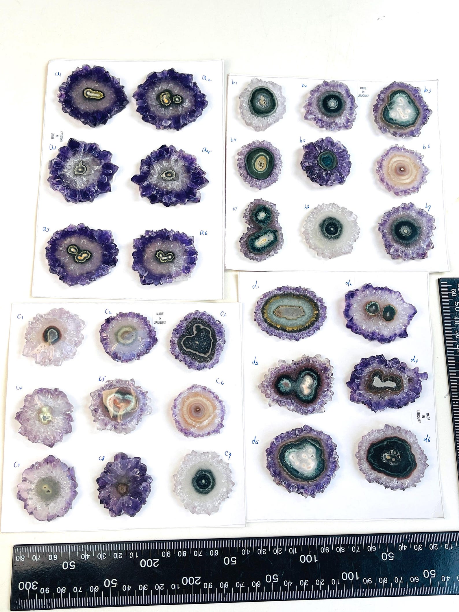 Amethyst Stalactite Eye Slice, 38-55mm. Amazing High Quality Uruguay ...