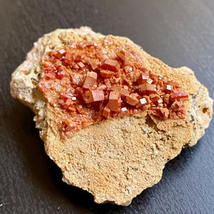 Vanadinite, Natural Red Vanadinite Crystal, Vanadinite Mineral Specimen ...